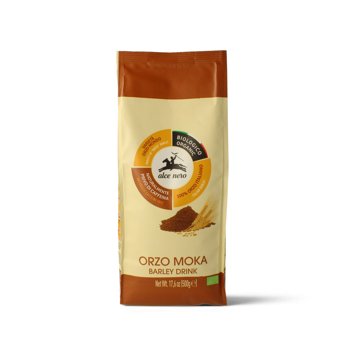 Organic toasted ground orzo for moka pots - OR672 | Alce Nero